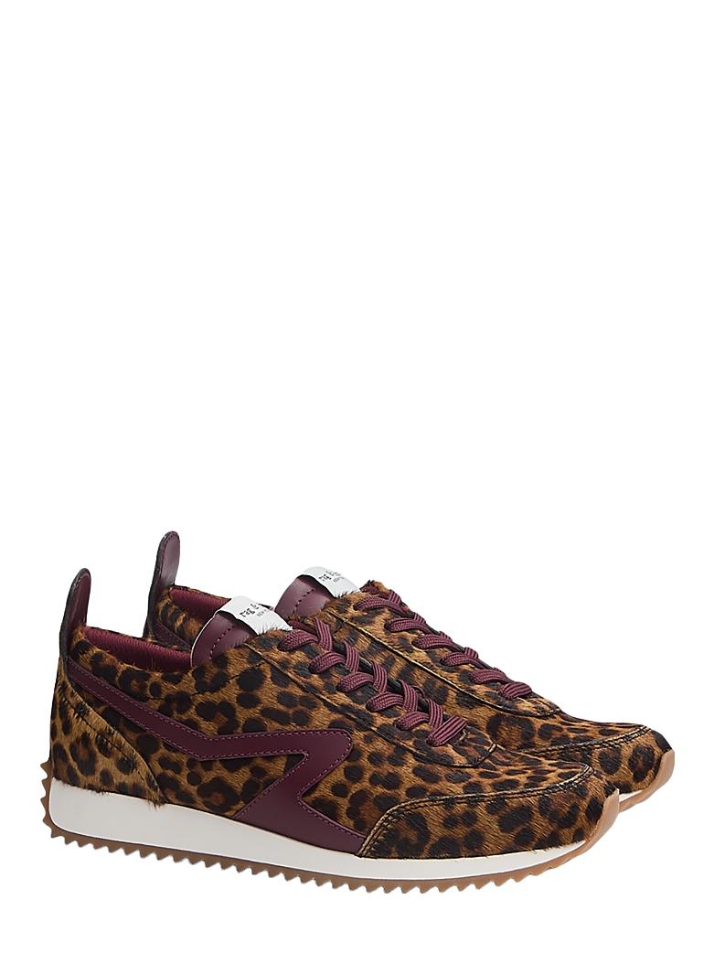 RAG & BONE Rag & Bone Retro Runner Leopard Print Suede Sneakers